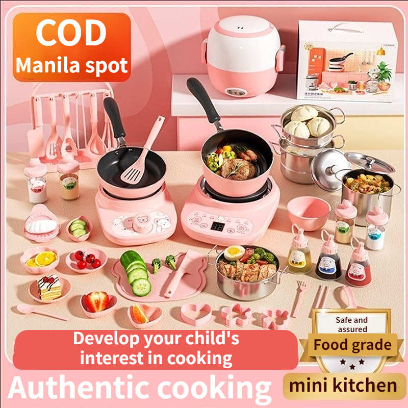 Manila spot Real Mini Cooking Set For Kids Kitchen Set Toys for Kids ...