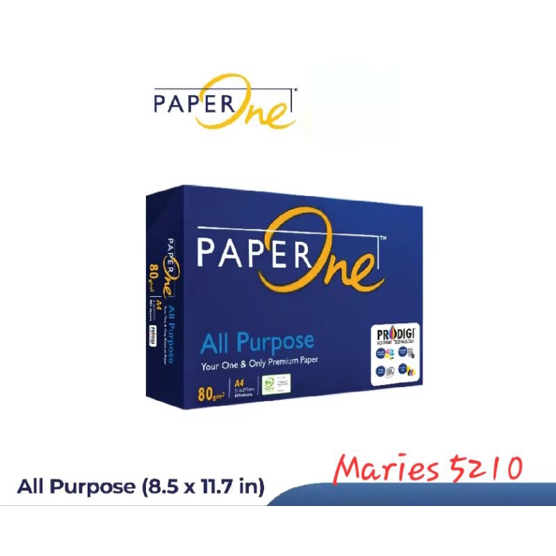 Paper One Bond Paper, Multipurpose Paper / A4 / Short Bond Paper /Long ...