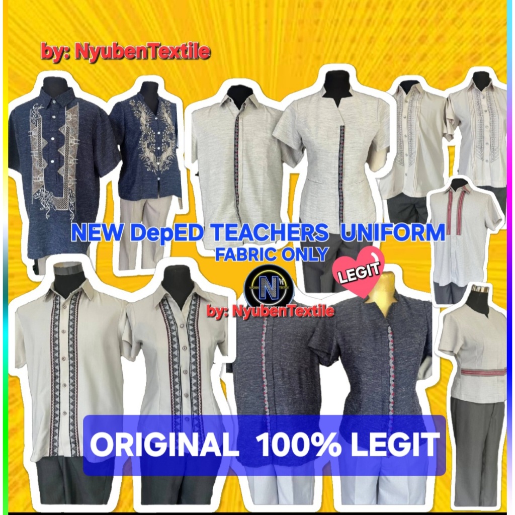 New DepED Teachers Uniform Male and Female (FABRIC ONLY) | Shopee Malaysia