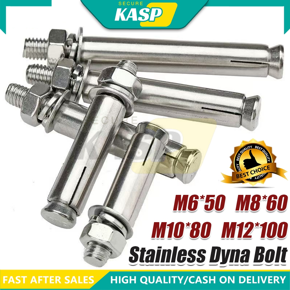 304 Stainless Dyna Bolt Sleeve Anchor M6, M8, M10, M12 Expansion Bolt ...