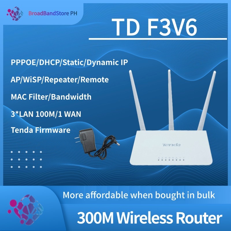 Used TD Router 300Mbps Wireless WIFI Second Hand(Contains Adaptor ...