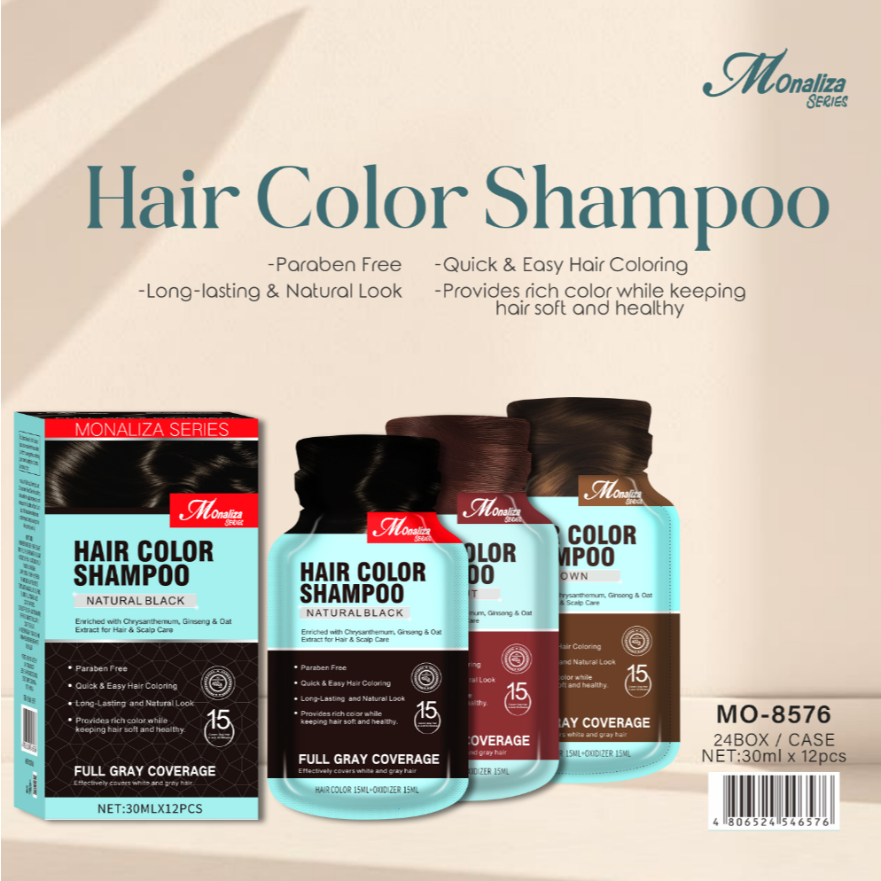 MONALIZA SERIES HAIR COLOR SHAMPOO 30 ML | Shopee Malaysia