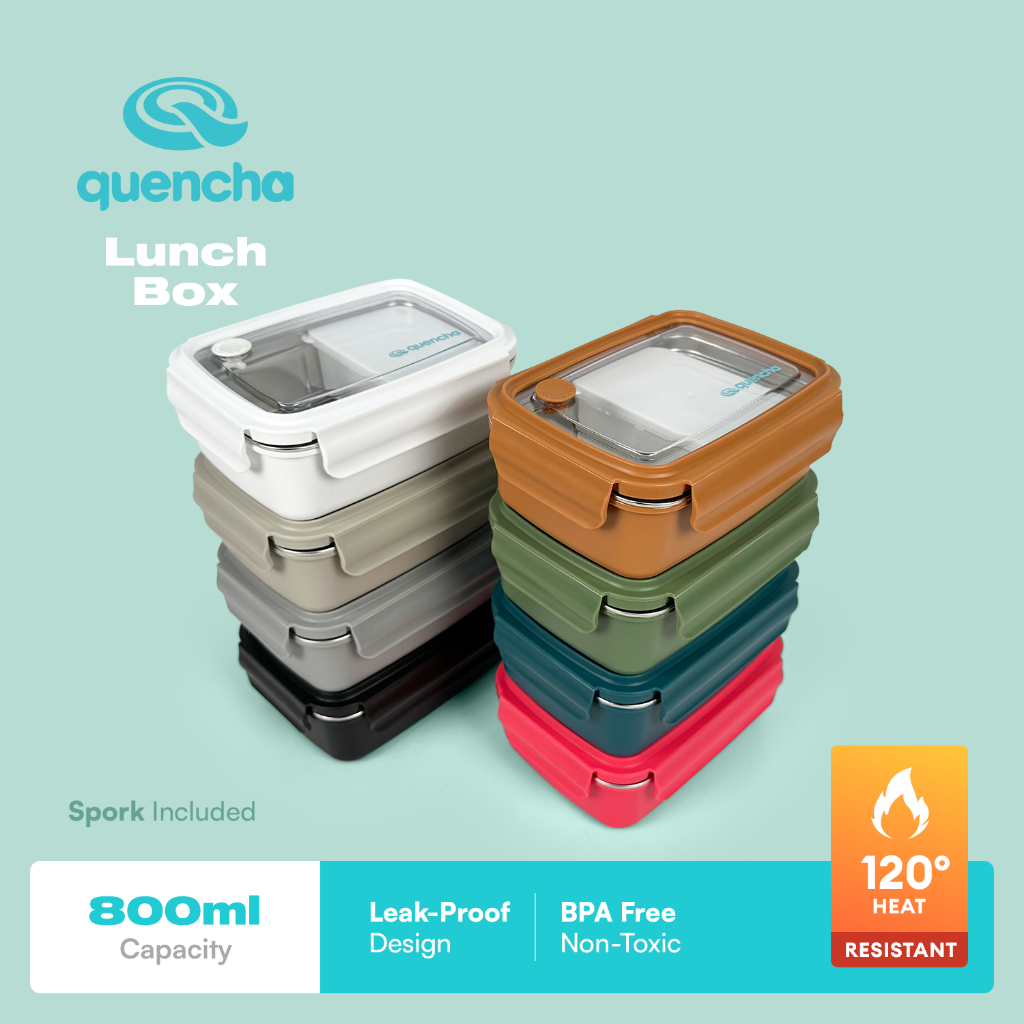 QUENCHA 800ml Stainless Steel Insulated Lunch Box | Shopee Malaysia