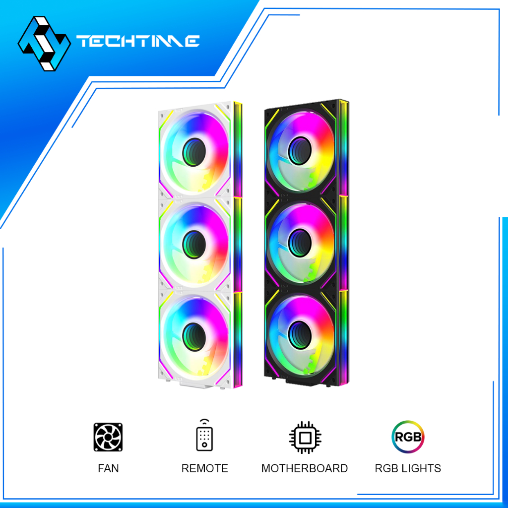 Jungle Leopard 3in1 ARGB Interstellar V2 Block Chassis Fan Black ...