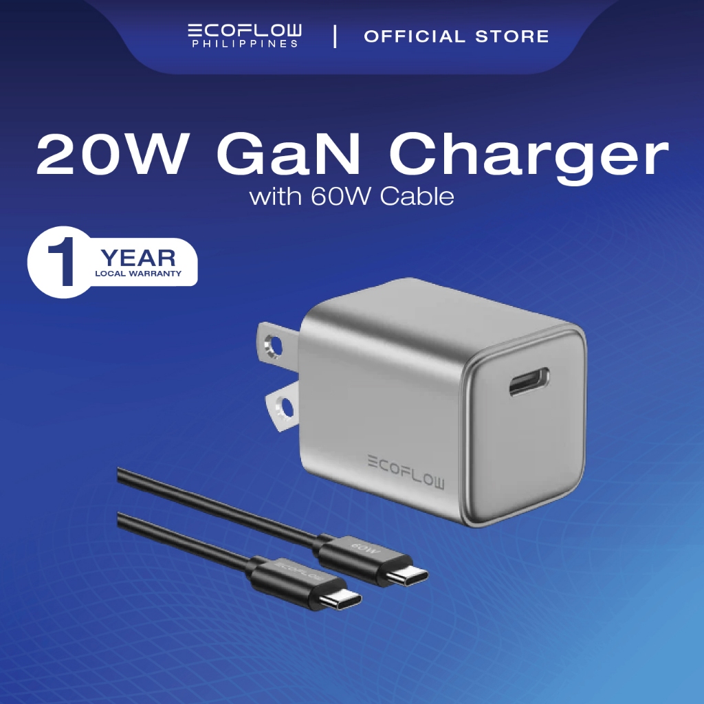 EcoFlow Rapid GaN Charger with Cable | Shopee Malaysia