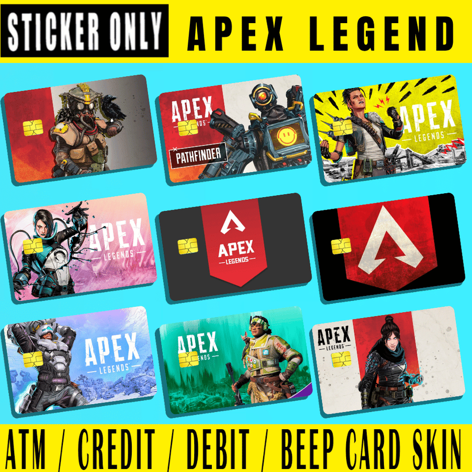 APEX LEGEND - (SKIN CARD STICKER) ATM/CREDIT/DEBIT/BEEP (SKIN CARD ...