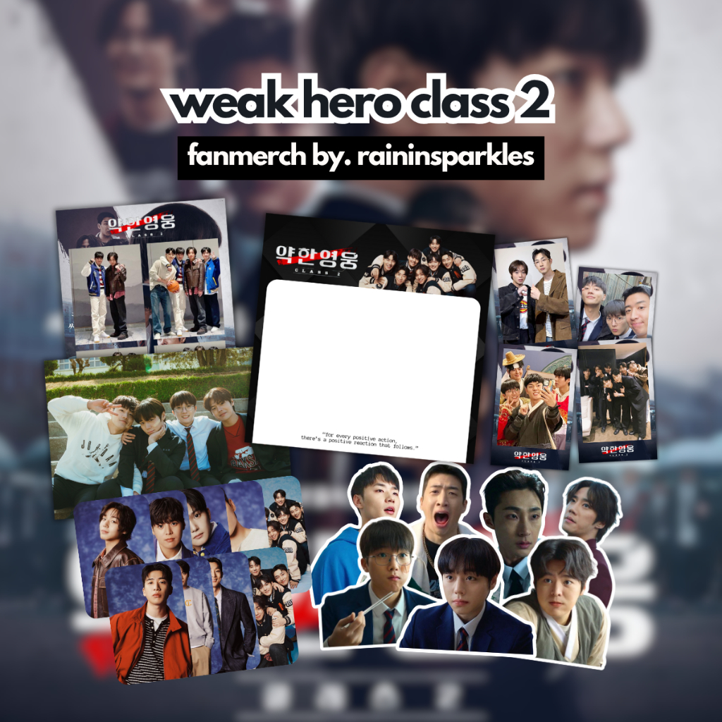 KDRAMA - Weak Hero Class 2 Fan Merch - Park Ji Hoon, Ryeoun, Lee Jun ...