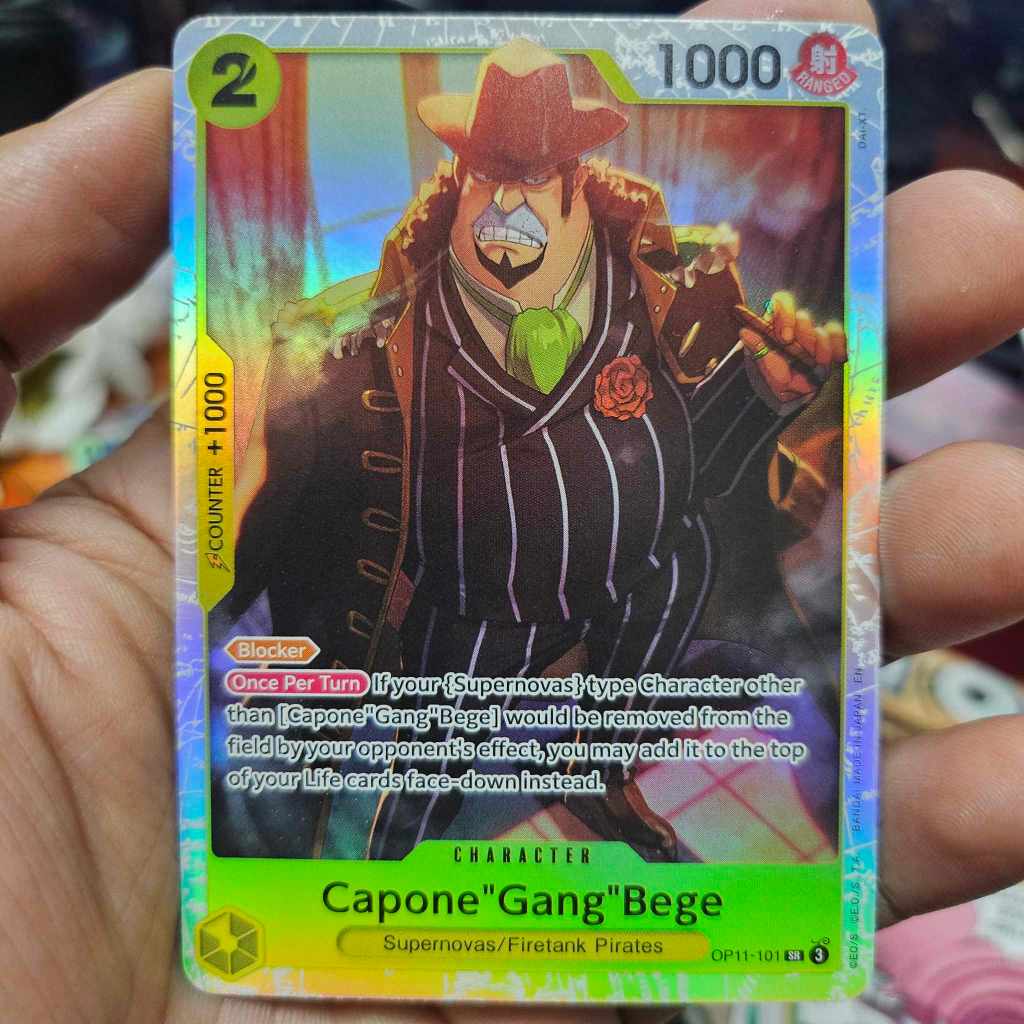 One Piece TCG [ENGLISH] OP11-101 SR Capone "Gang" Bege | Shopee Malaysia