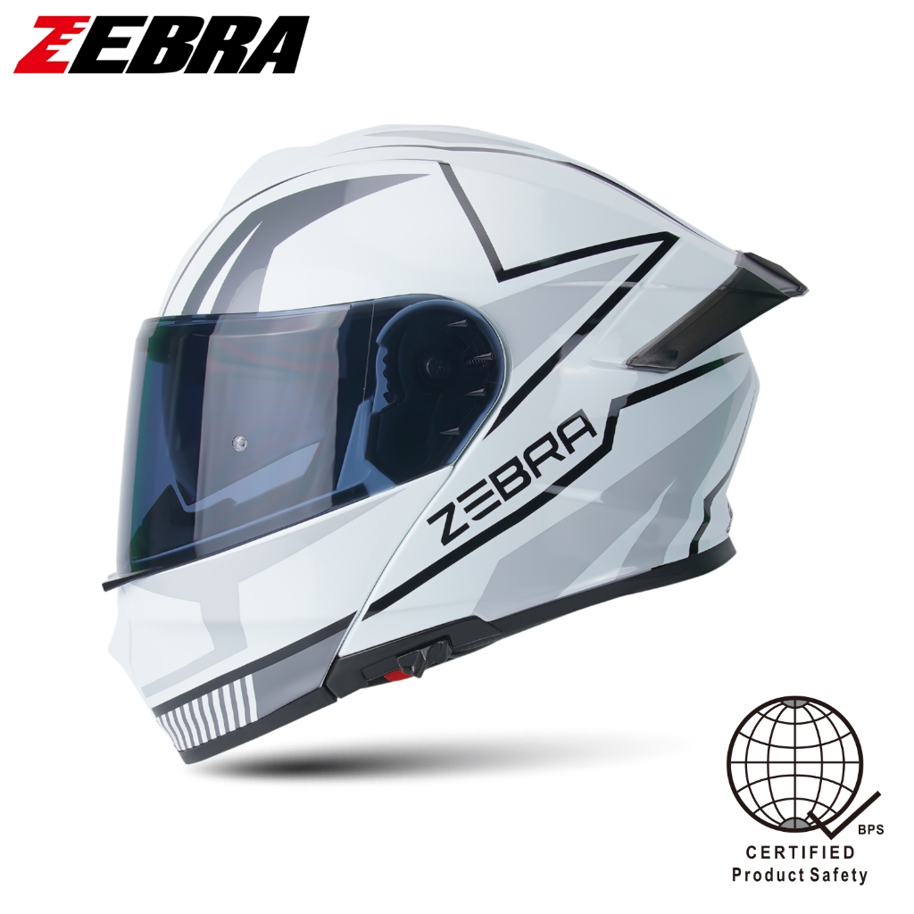 ZEBRA 113 WD Modular Dual Visor Helmet Full Face for Motorcycle Men and ...