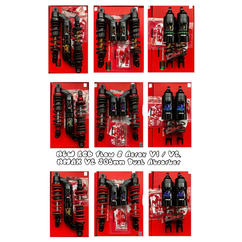 NEW RCB Flow S Aerox V1 / V2, NMAX V2 305mm Dual Absorber | Shopee Malaysia