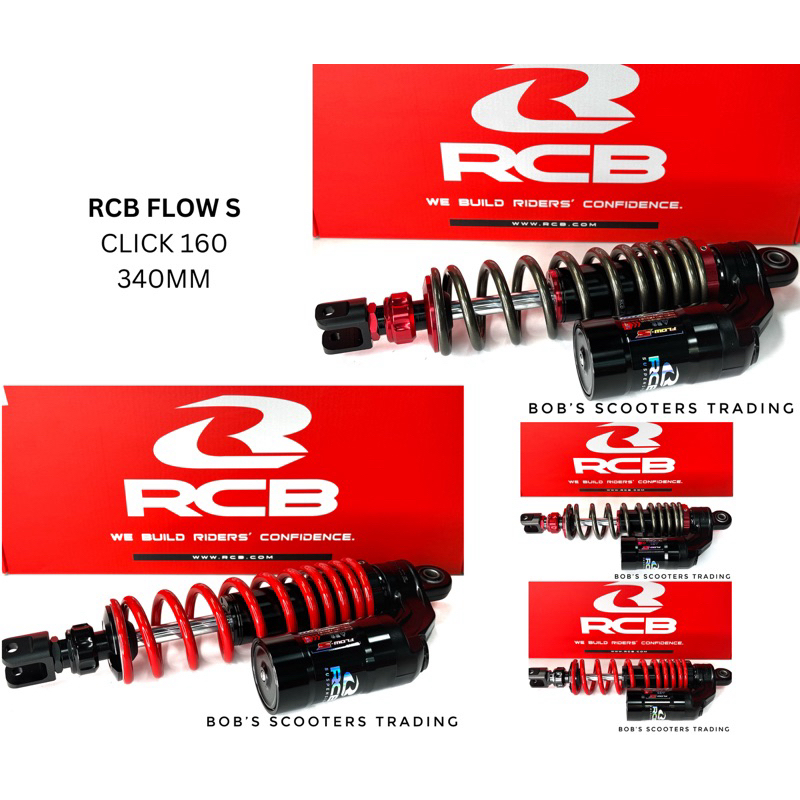 RCB FLOW S REAR SHOCK HONDA CLICK 160 (340MM) MONO SHOCK | Shopee Malaysia