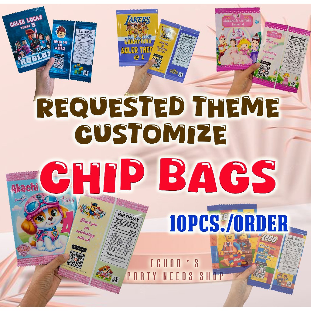 CHIP BAG (any theme available) | Shopee Malaysia