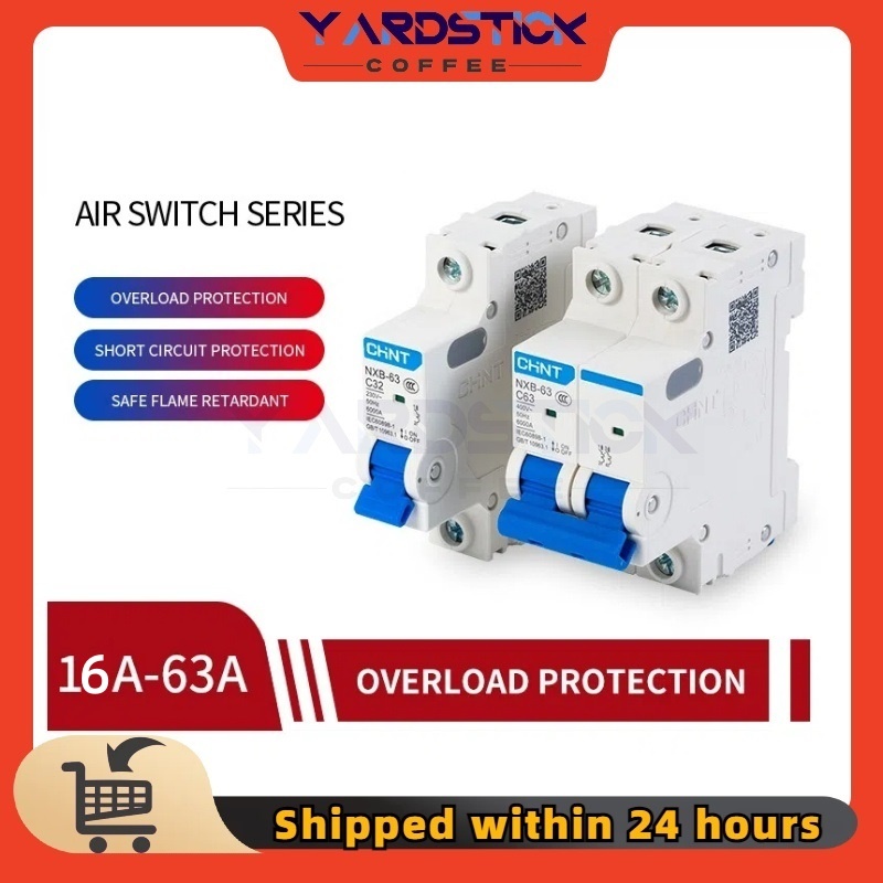 Chint NXB-C63 MCB 1P/2P MCB 16A-63A Air Circuit breaker Electrical ...