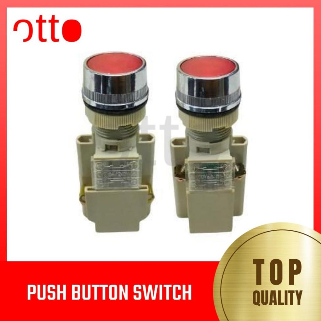 Push Button Switch - 3A 240VAC 2NO/2NC 22mm (Red) | Shopee Malaysia
