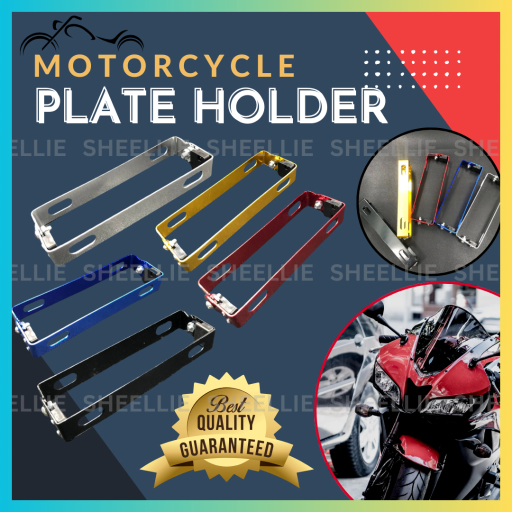 Motorcycle Universal License Plate Frame Adjustable Movable Motorbike ...