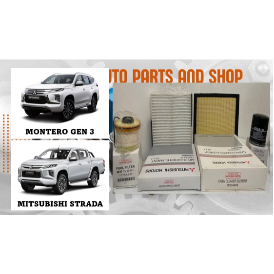 Maintenance Filter Set for Montero Gen 3 (2016 -20210 / Montero Strada ...