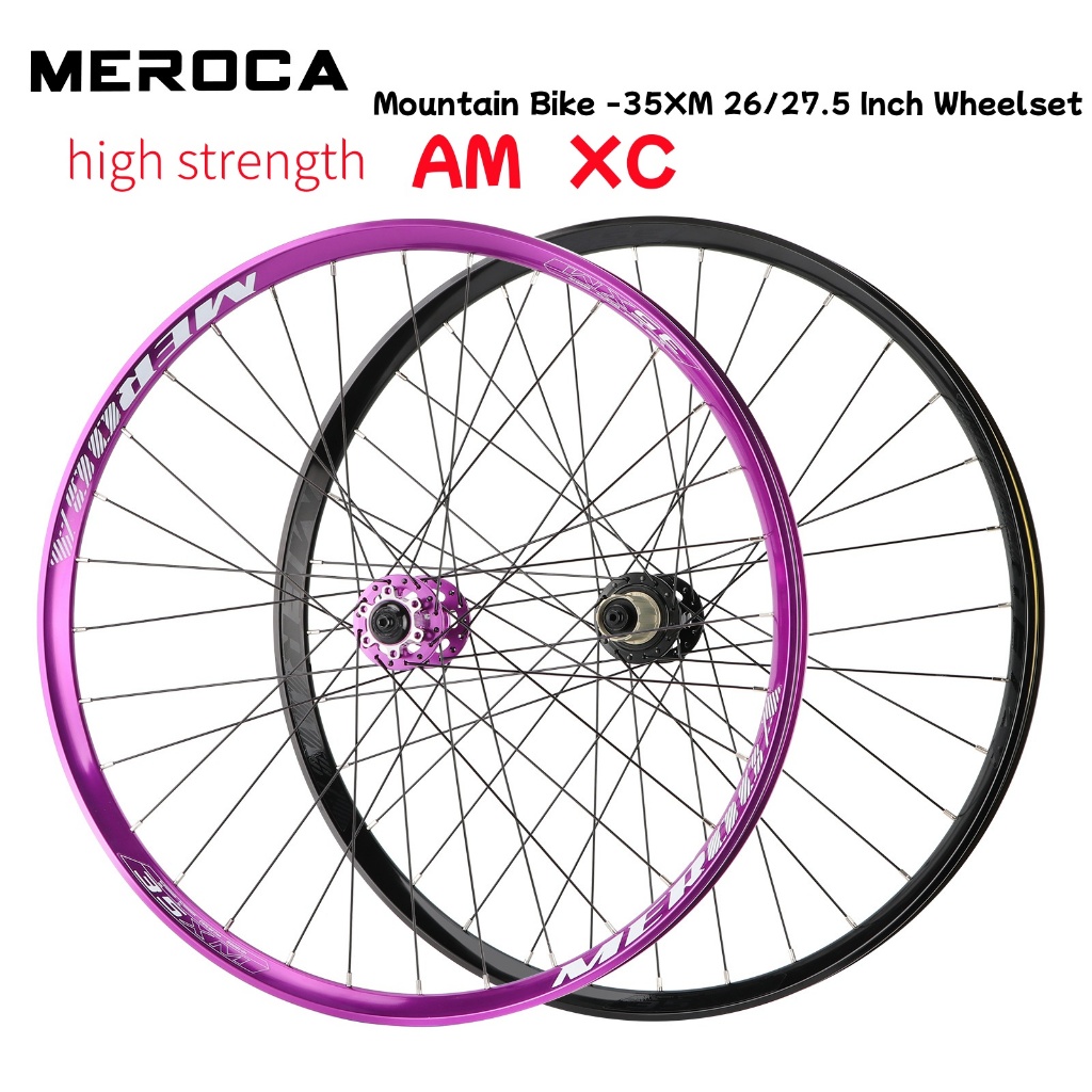 MEROCA Trail Bike Wheelset for Mountain Bikes - AM All-Mountain and XC ...