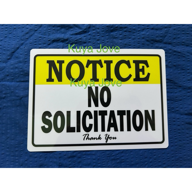 No Solicitation Signage | Shopee Malaysia