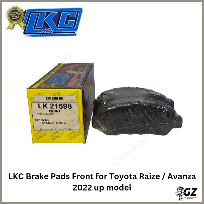 LKC Front Brake Pads for Toyota Raize / Avanza 2022 up model | LK 21598 ...