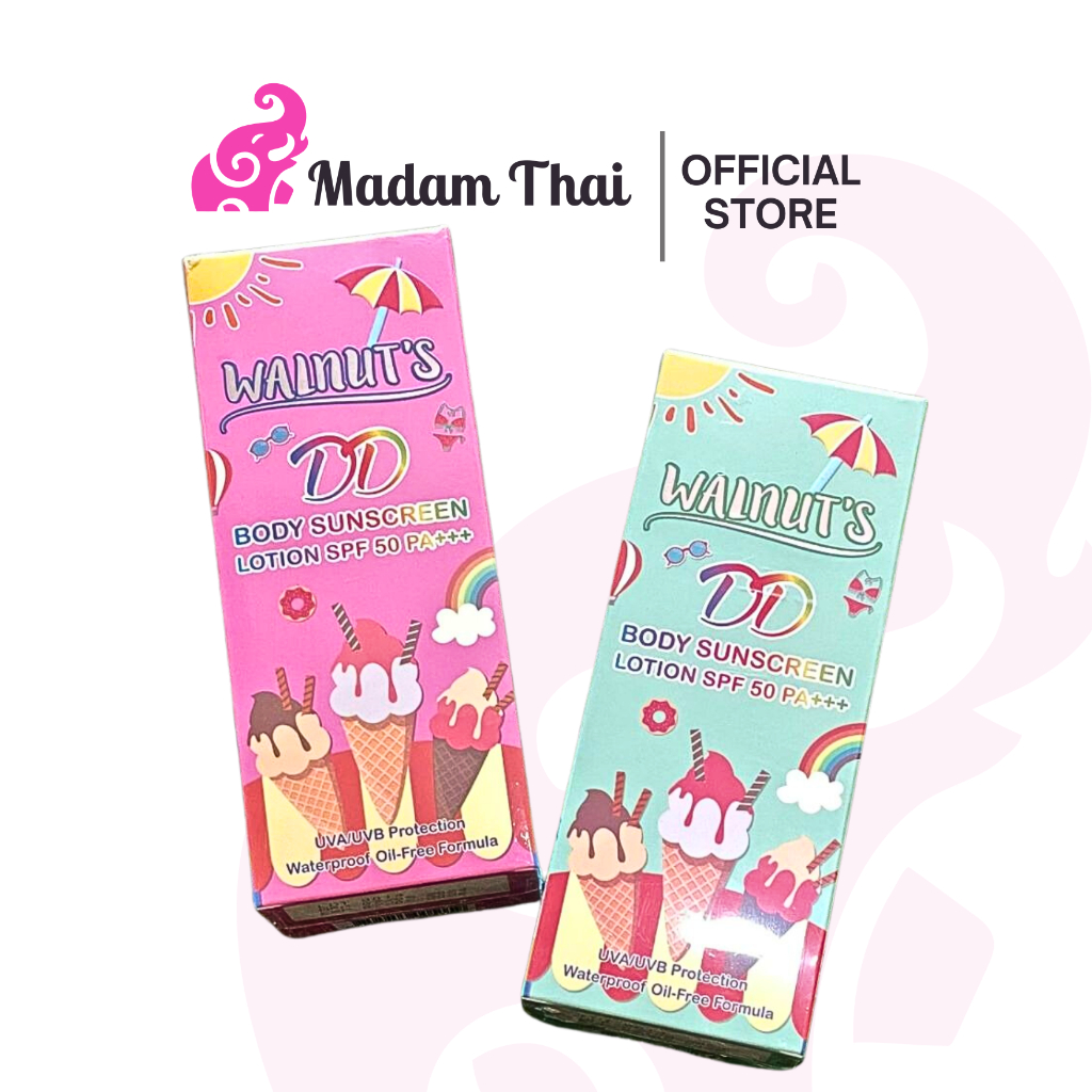 WALNUT’S DD BODY SUNSCREEN LOTION SPF 50PA++ UVA UVB Protection ...