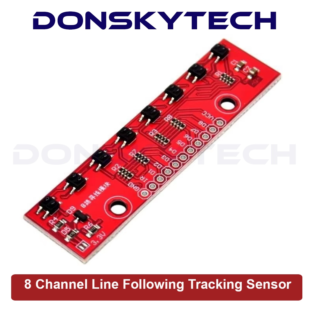 8 Channel Line Following Tracking Sensor Eight Channel Line Follower ...
