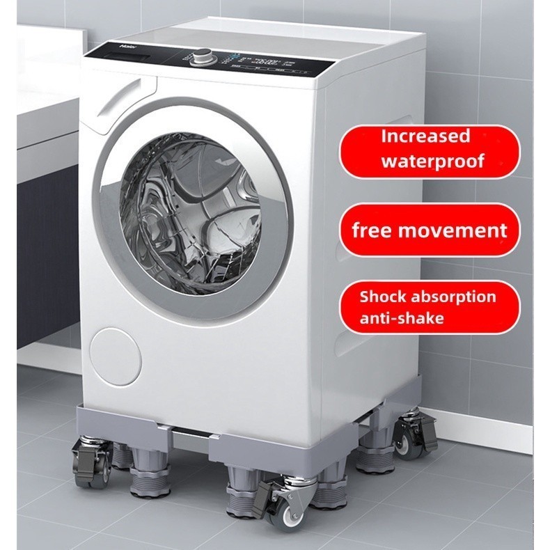 Movable And Adjustable Refrige Rator Rack With Wheels Washing Machine ...