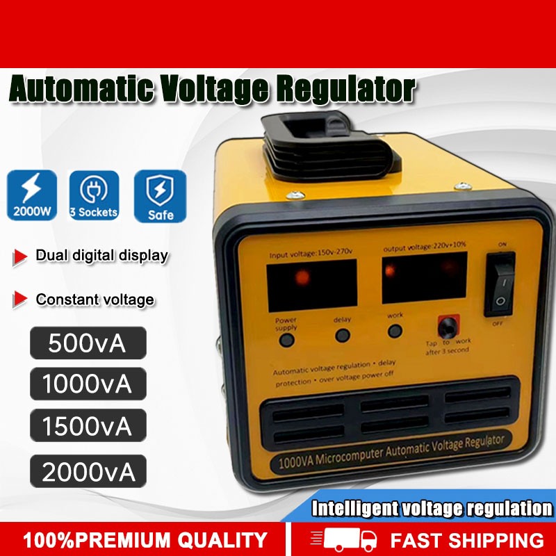 AVR 2000 Watts Automatic Voltage Regulator Servo Type AVR Time Delay ...
