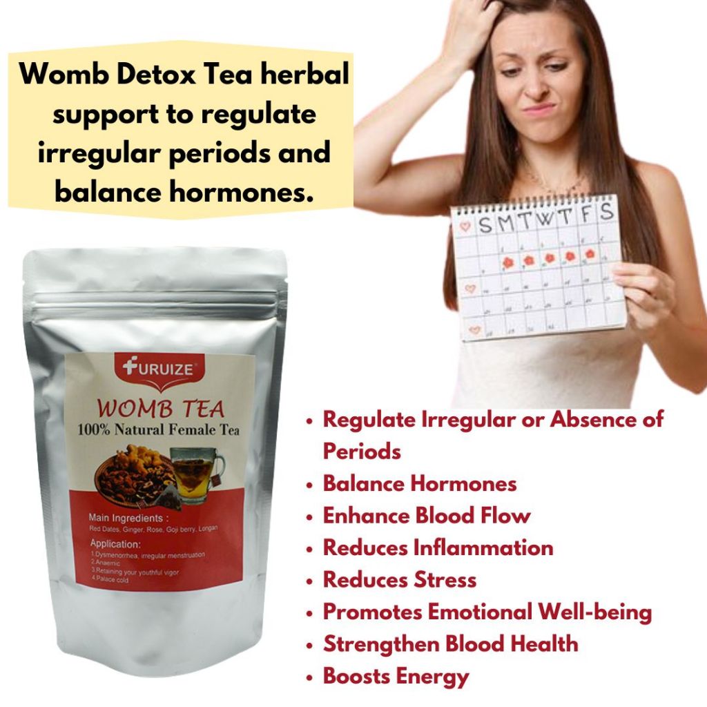 10 Teabags Detox Womb Tea for Irregular Menstruation, Dysmenorrhea, and ...