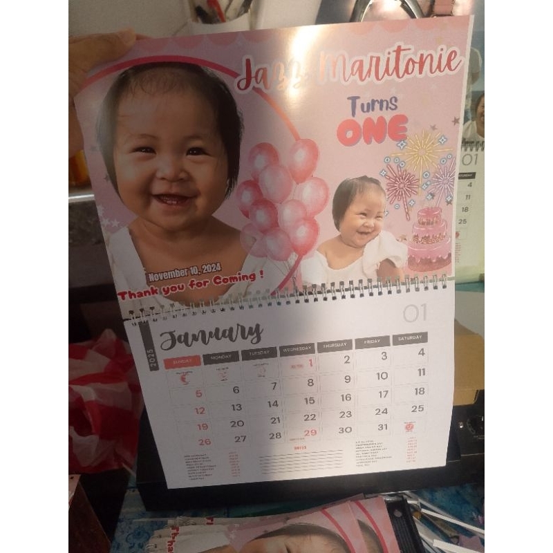 customized calendar 2025 A3 size,souvenir,giveaways | Shopee Malaysia