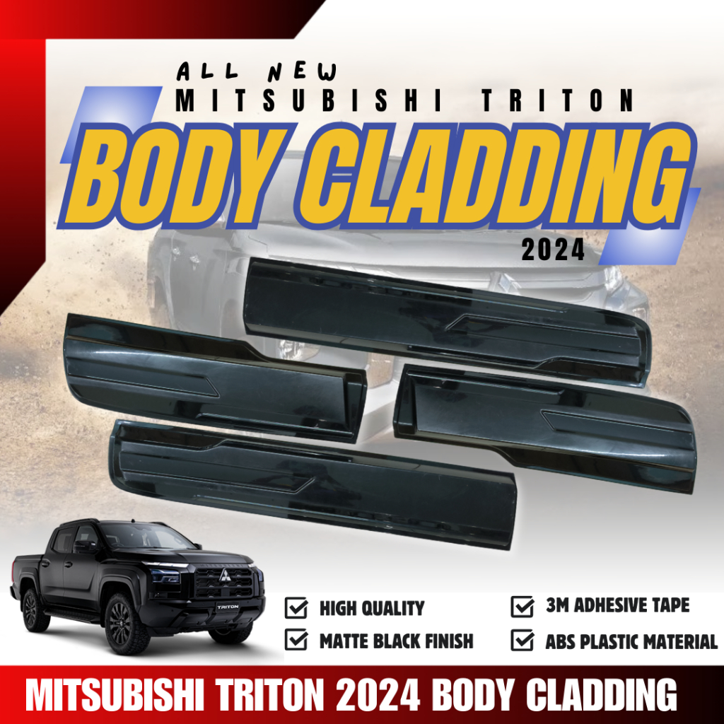GCAO MITSUBISHI TRITON 2024+ (HIGH VERSION) BODY CLADDING (11262 ...