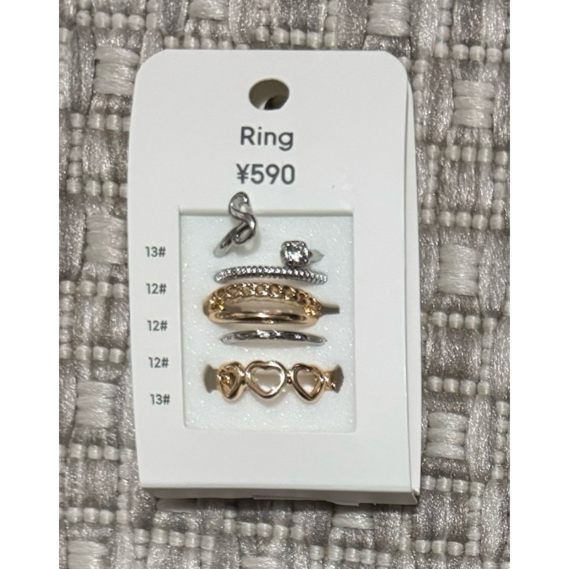 Brand New Auth GU Japan Rings Set / H&M Rings Set | Shopee Malaysia
