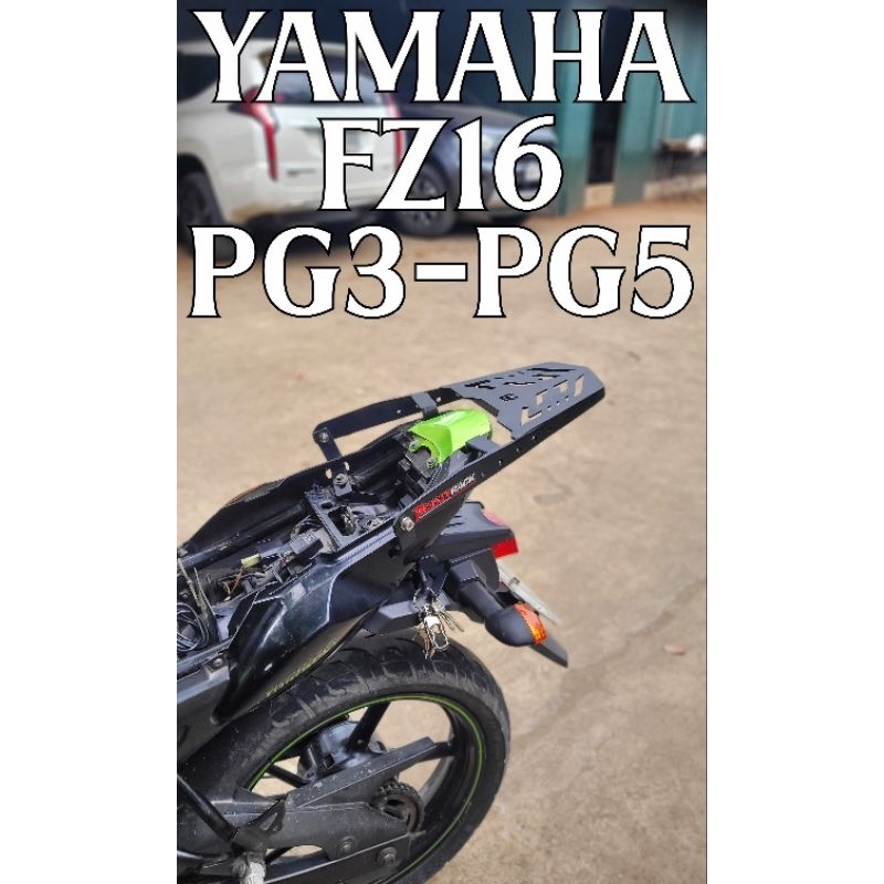 YAMAHA FZ16 PG3 - PG 5 / FZ 16 / TOPBOX BRACKET / LASER CUT PLATED ...