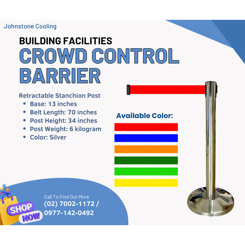 Stanchion Post Retractable Crowd Control Barrier Stand Belt 1 Pc. Stand ...