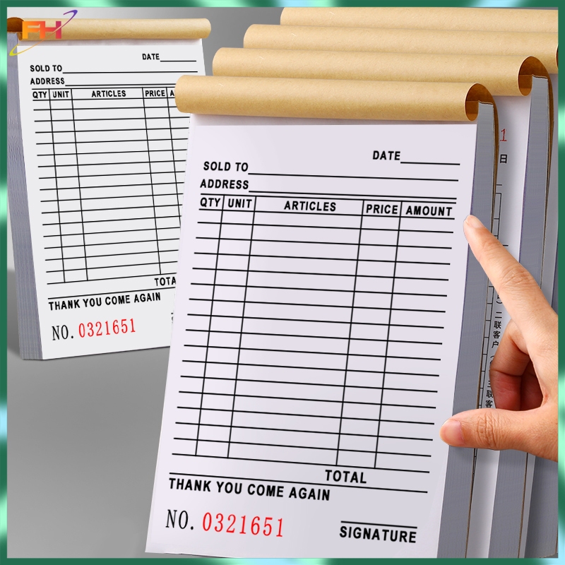 60 pages 3copy duplicate receipt sold receipt price carbonized paper ...