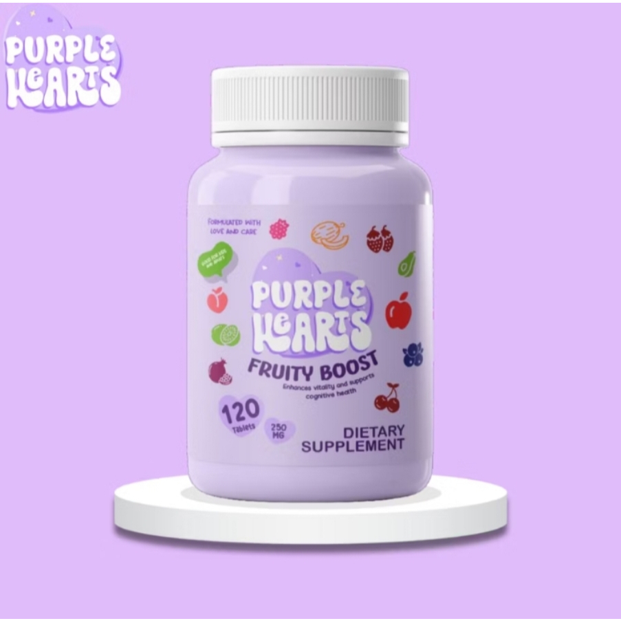 Fruity Boost by PURPLE HEARTS (1 Bottle - 120 Tablets) | Shopee Malaysia