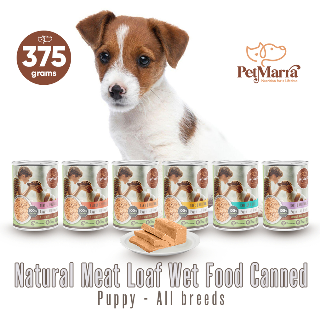 PetMarra Meat Loaf Puppy Wet Food Beef Chicken Liver Lamb Salmon Duck ...