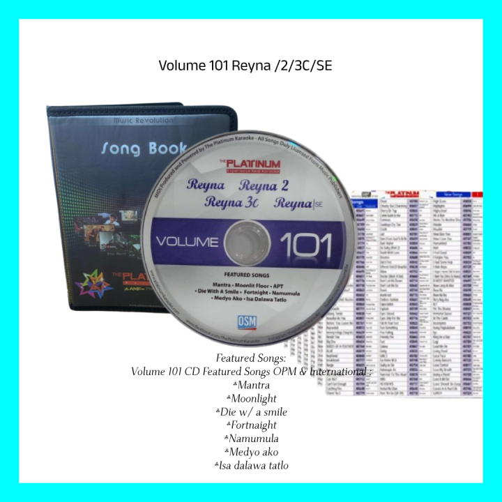 PLATINUM REYNA 1 / REYNA 2 / REYNA 3C / REYNA SE VOLUME 101 CD and SONGBOOK | Shopee Malaysia