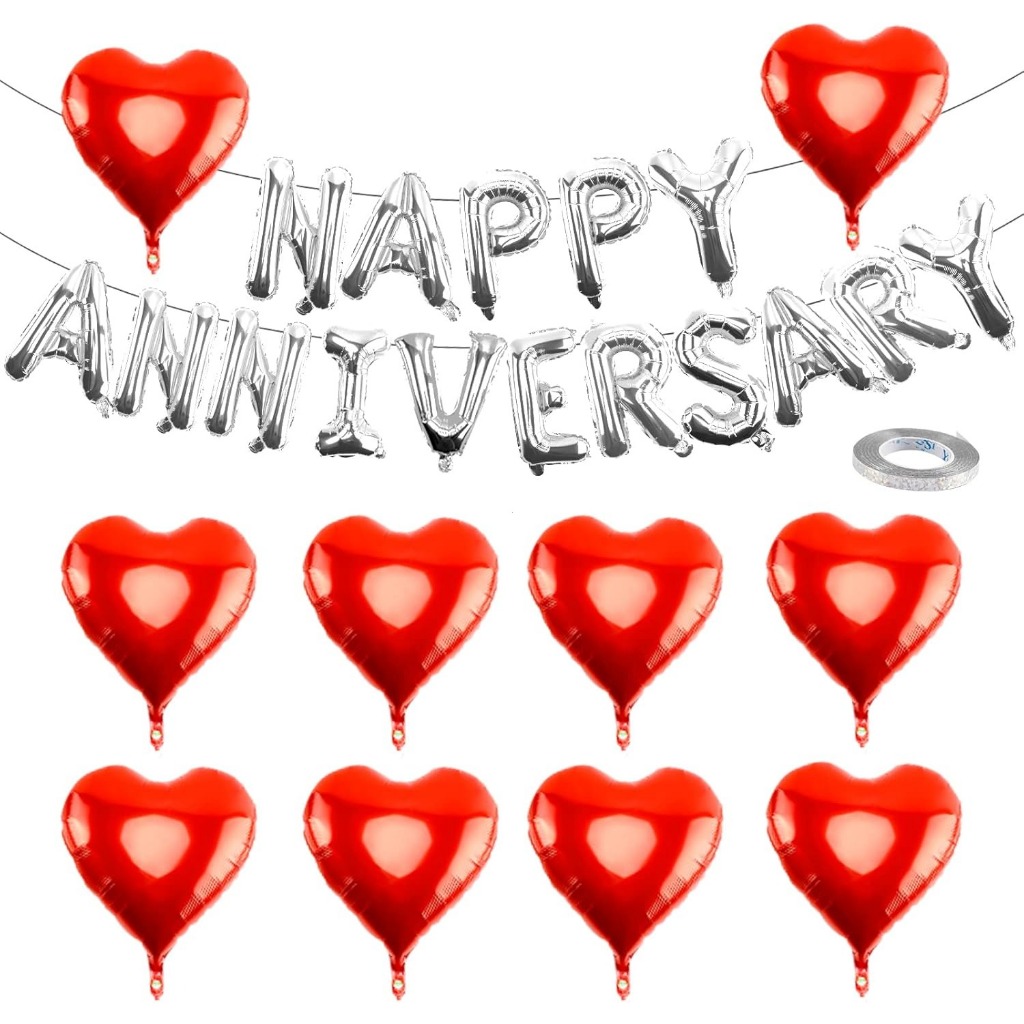 Happy Anniversary Balloon set Wedding Bridal Shower Theme Party ...