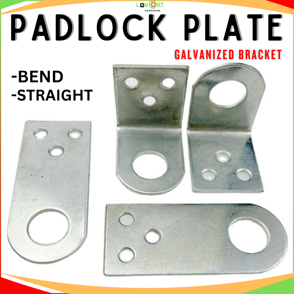 Padlock Plate Bracket for Home Security Lock Galvanized Bracket ...