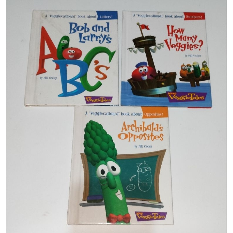 Veggietales Mini books ABC Opposites | Shopee Malaysia