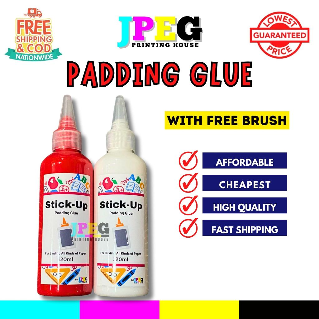 NEW!! GRP Stick-up 120ml Red White Padding in a Bottle Glue FREE BRUSH, Strong Adhesive GRP FD1 ...