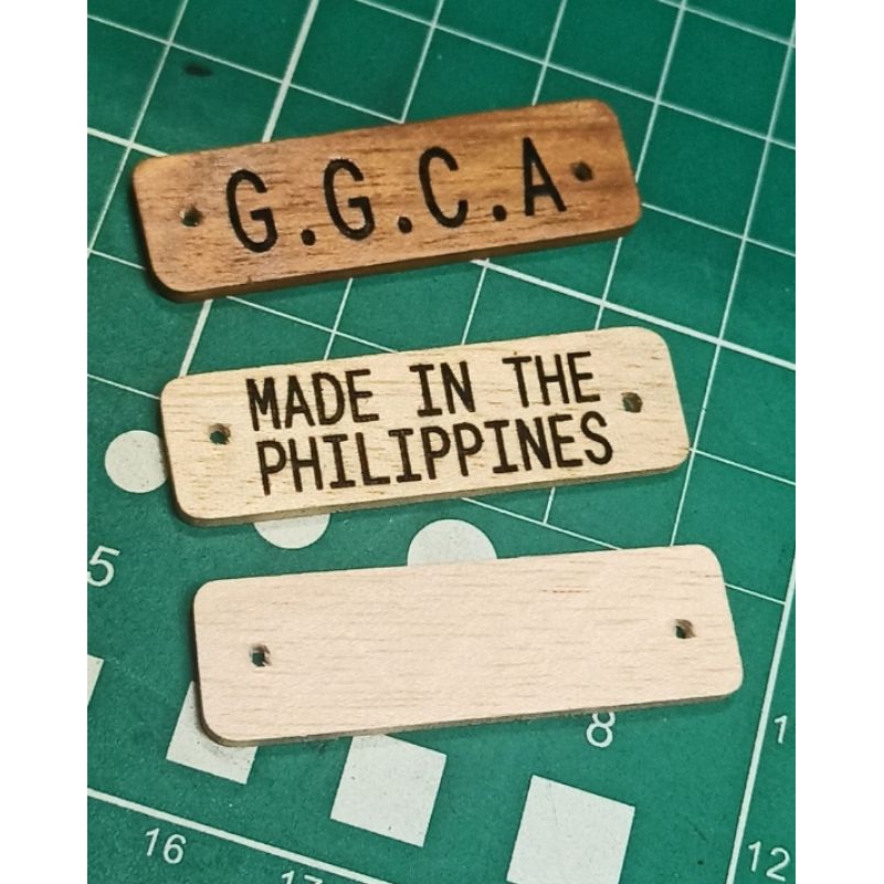Mini wood tag label for Crafts 12pcs per set 40mm x 12mm x 2mm | Shopee ...