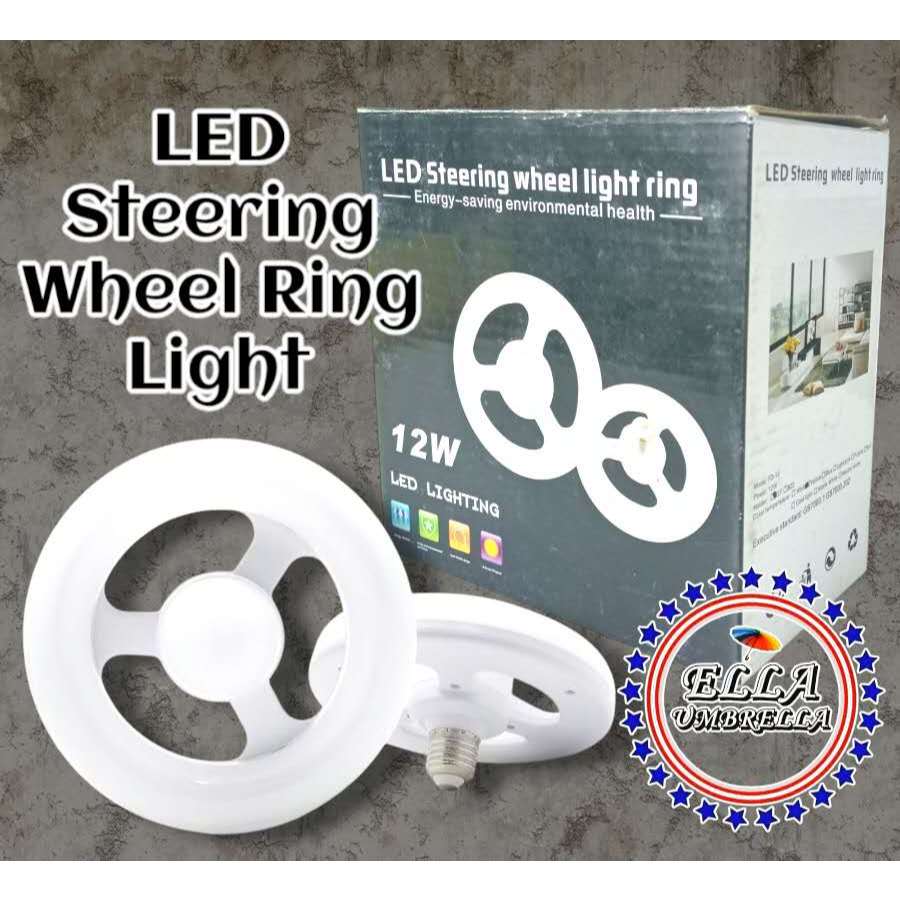 (ELLASHOP) E27 AC220V Led Light UFO Ceiling Lamp 12W/24W Circular Tube ...