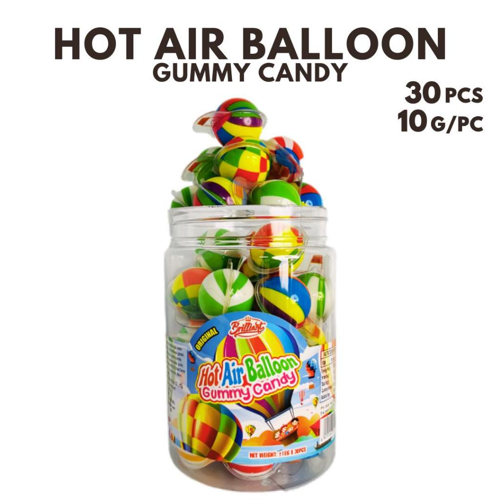 30 Pieces Hot Air Balloon Gummy Candy Sour Sweet Taste Unique Flavorings Colorings Candy Jam ...