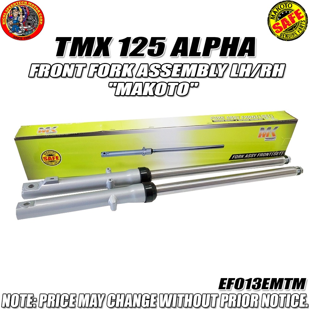 FRONT FORK ASSEMBLY LH/RH "MAKOTO" SET (TMX 125 ALPHA) (EF013EMTM ...