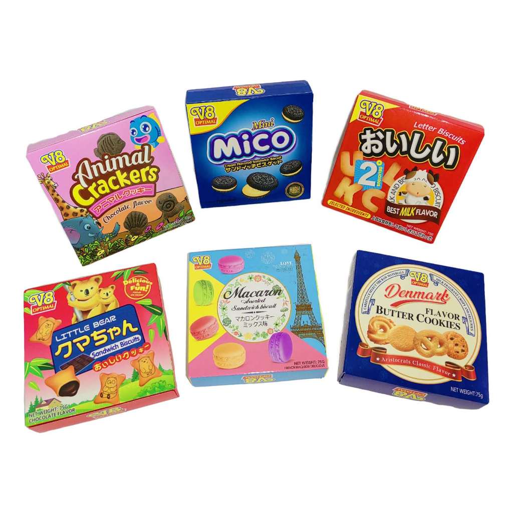 6 IN 1 Baon Pack Biscuits for Kids Animal Crackers Creamed Flavored ...