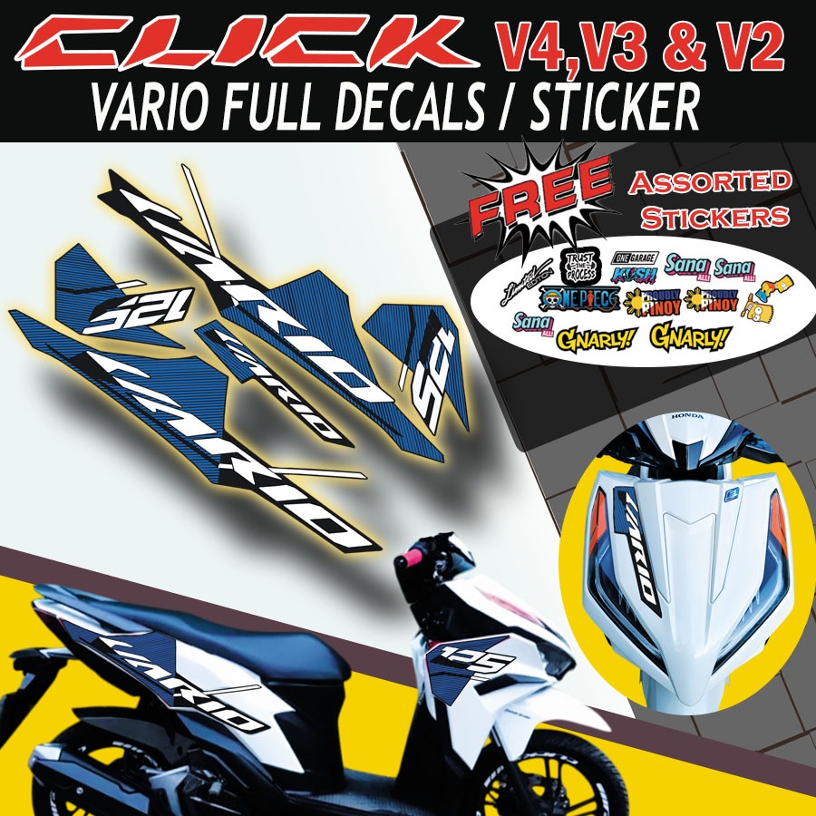 VARIO FULL DECALS NEW FOR HONDA CLICK VERSION 4,3 AND VERSION 2/ HONDA ...