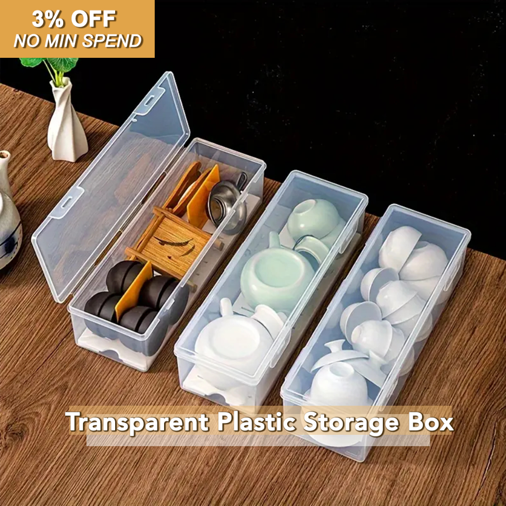 HomeIQ Transparent Plastic Storage Box For Cabinet | Shopee Malaysia