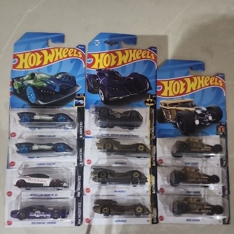 Hot Wheels Not Mint Turbine Sublime, Leaf Nismo, Firebird, Arkham ...