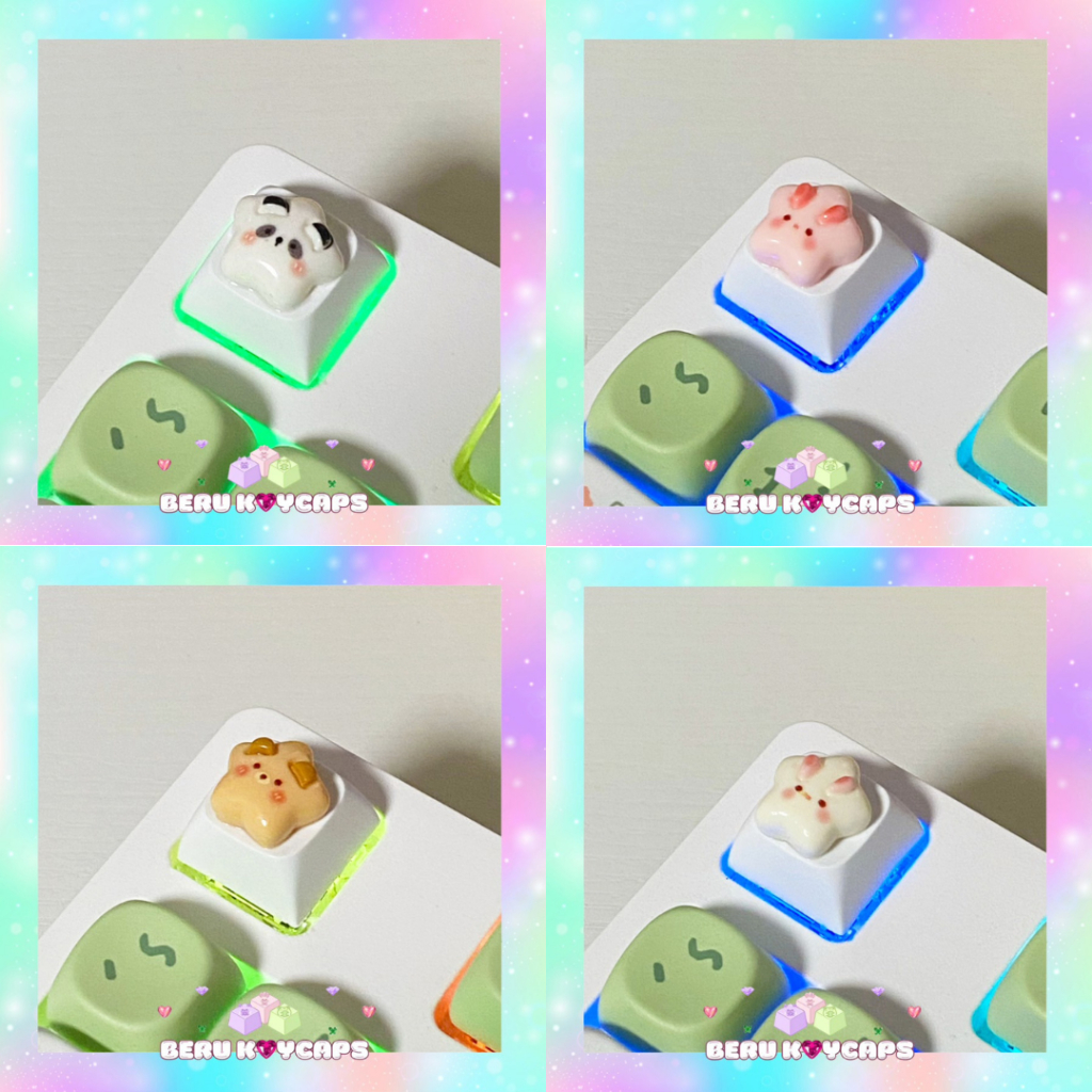 Custom Artisan Keycaps Animal Keycaps Star keycaps for mechanical and ...